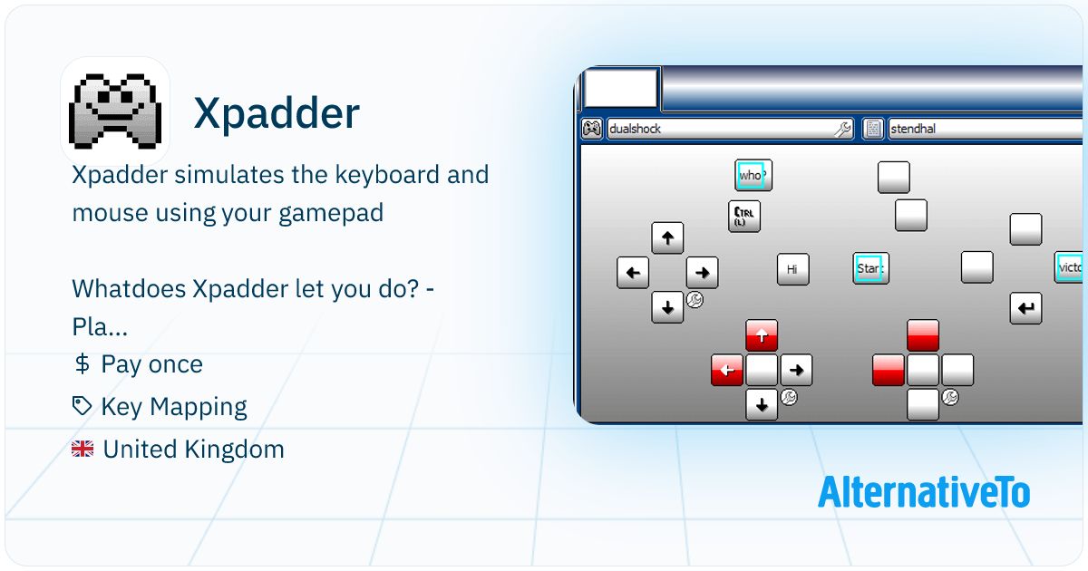 Xpadder: A utility for mapping keyboard keys and mouse button actions ...