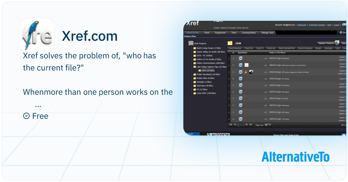Xref.com: Xref solves the problem of, "who has the | AlternativeTo