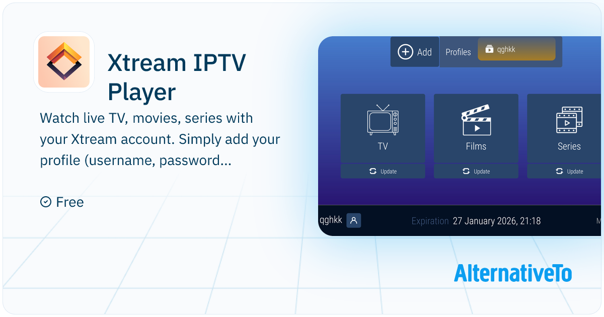 Xtream IPTV Player: Watch live TV, movies, series with your Xtream ...