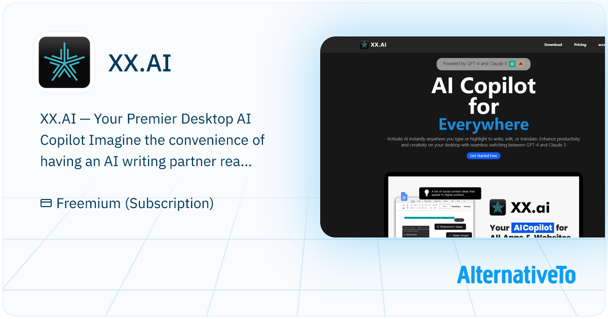XX.AI: Offers a simple and cost-effective solution for unlimited access ...