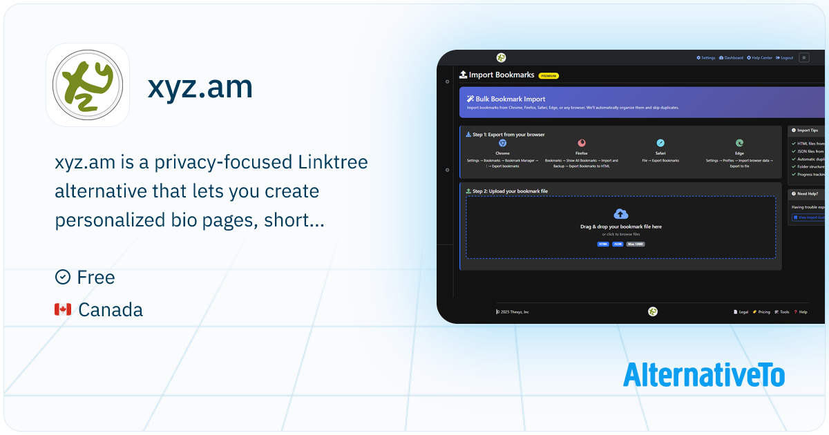 xyz.am: Free link-in-bio tool with custom domains, QR codes, and email ...