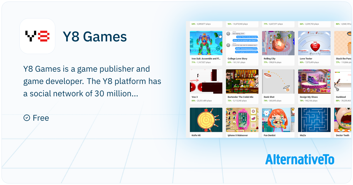 Y8 Games: Game publisher and game developer. At Y8, we host thousands ...