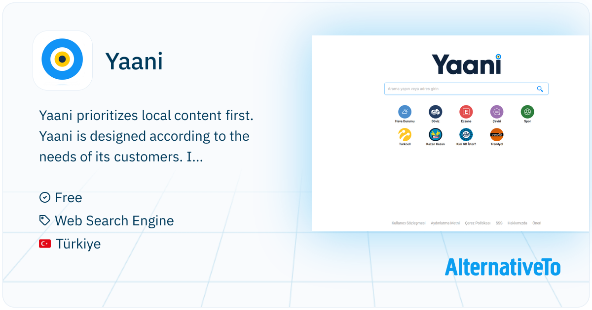 Yaani: Everything you are looking for is in Yaani! | AlternativeTo