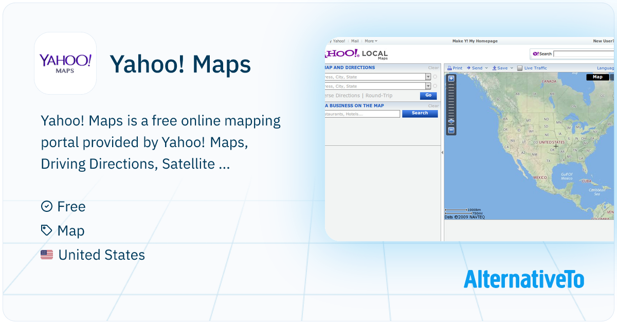 Yahoo! Maps: Yahoo! | AlternativeTo