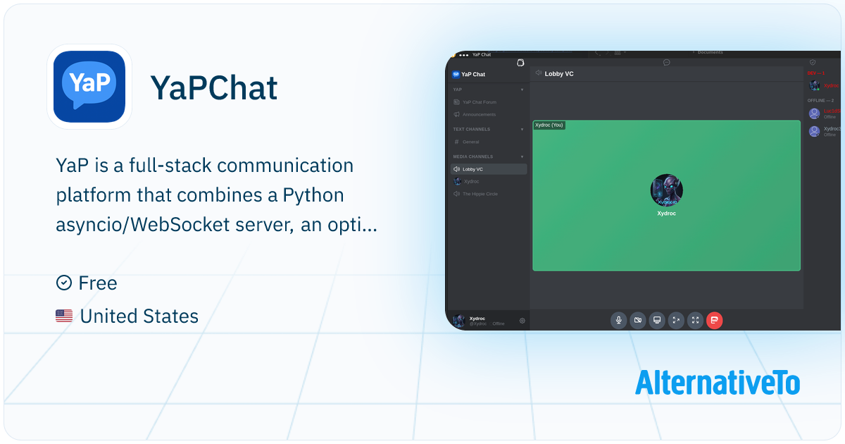 YaPChat: Open-source chat with text, voice, video, roles, and emoji ...