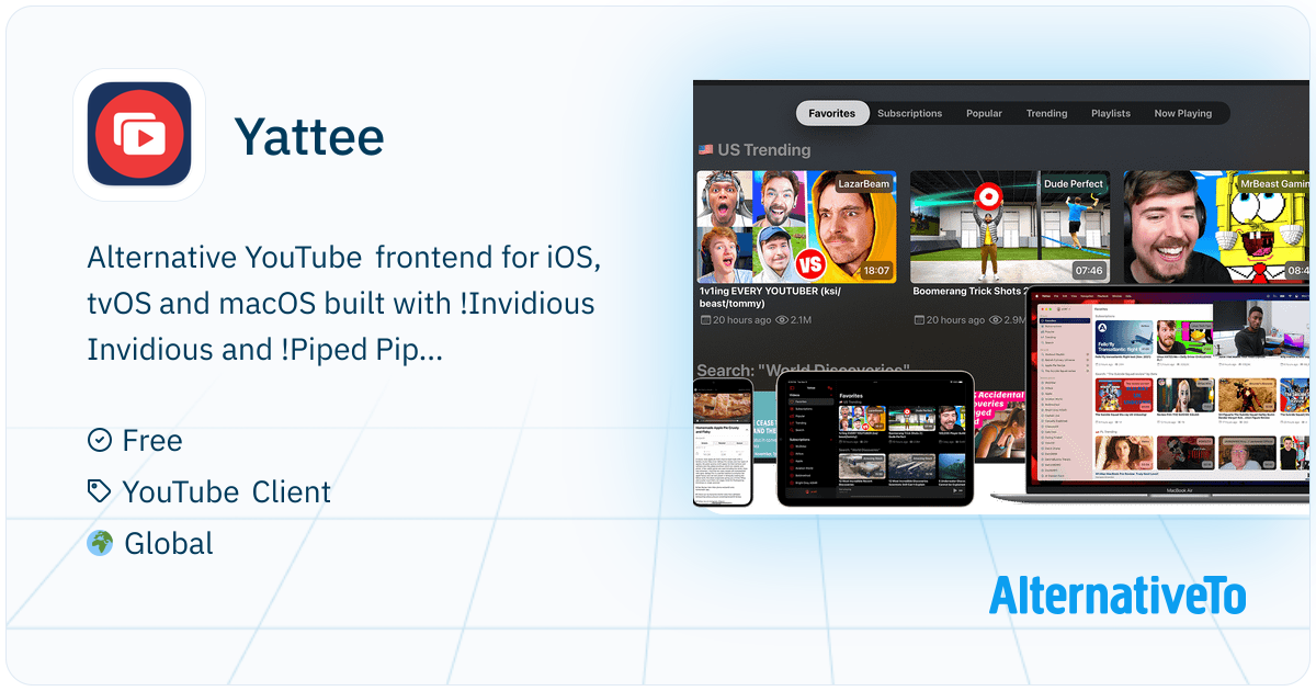 Yattee: Privacy oriented YouTube viewer via Invidious/Piped for macOS ...