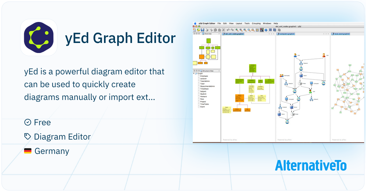 yEd Graph Editor: YEd is a powerful diagram editor that can be used ...