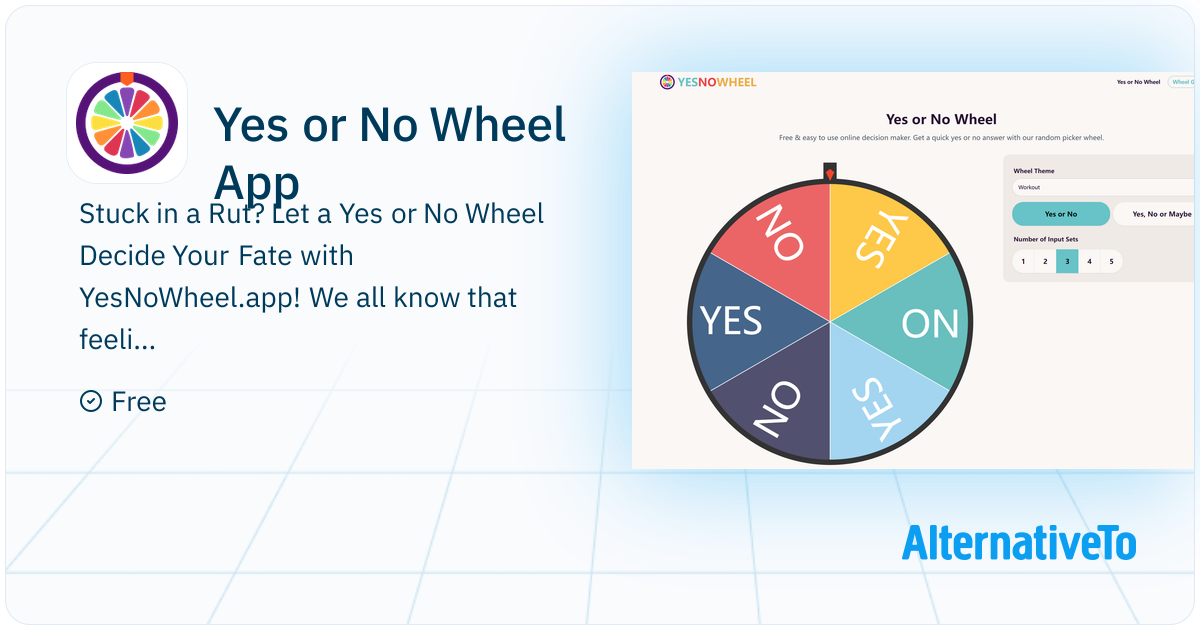 Yes or No Wheel App: Make quick decisions with free online Yes or No ...