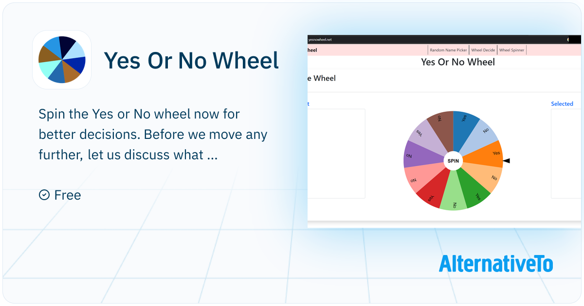 Yes Or No Wheel: Free online spin the wheel tools website that help you ...