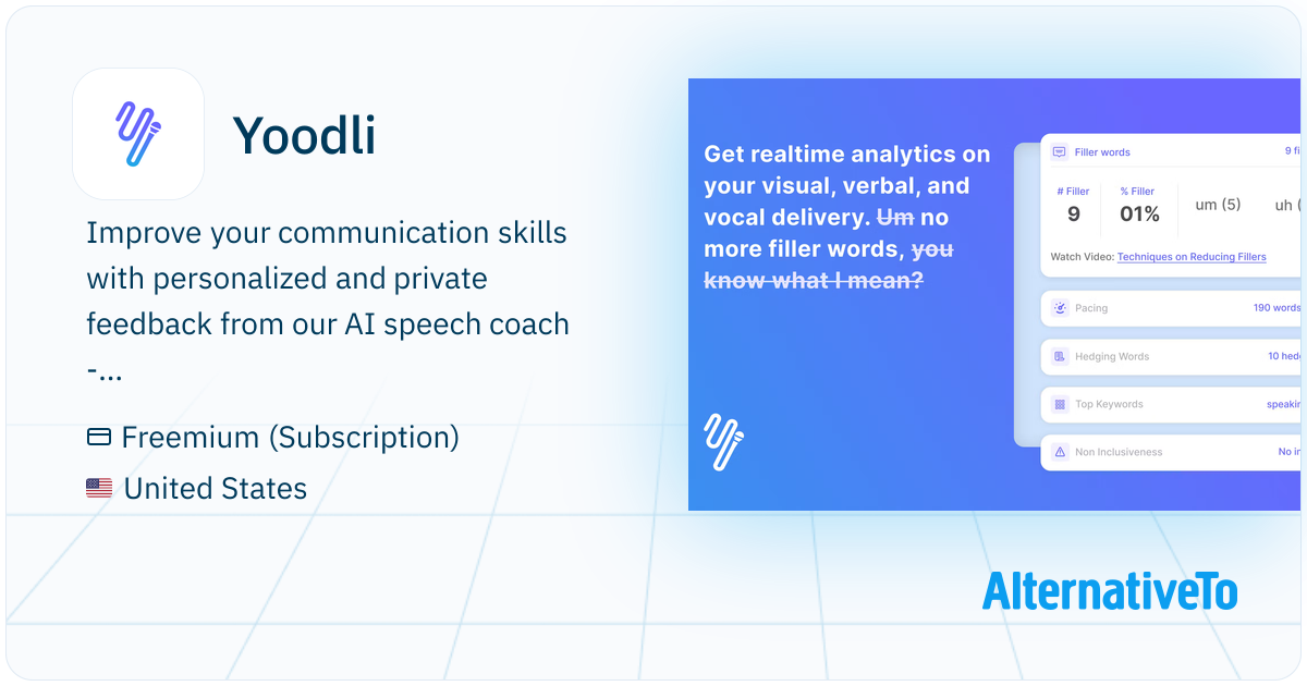 Yoodli: AI powered speech coach to help you improve your communication ...