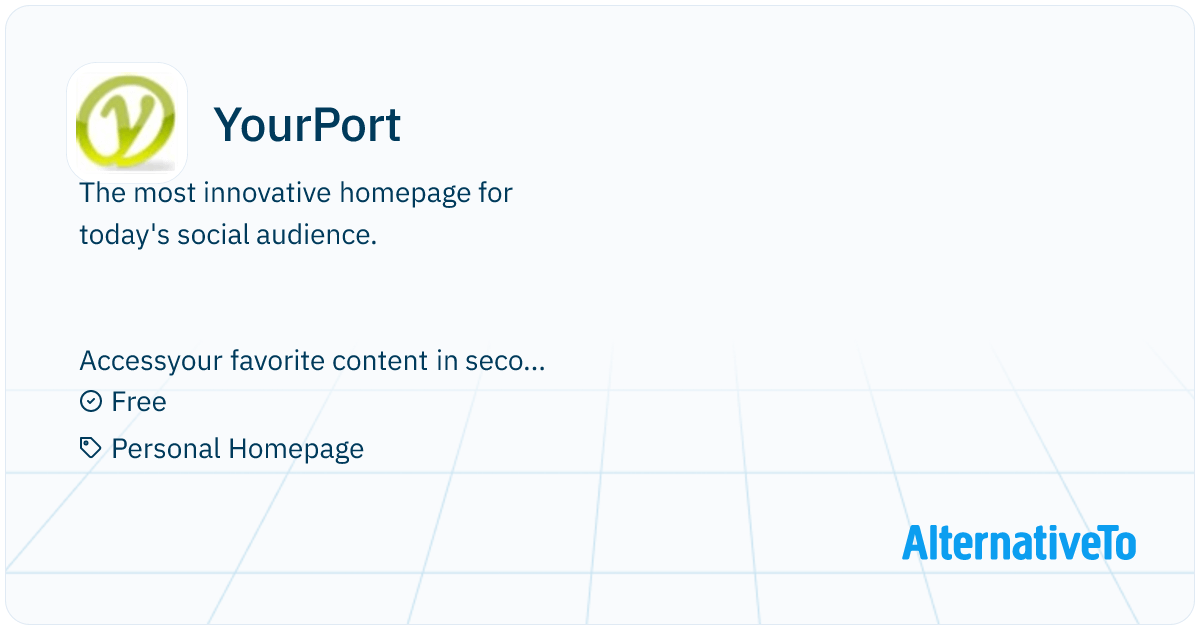 YourPort: The most innovative homepage for today's | AlternativeTo