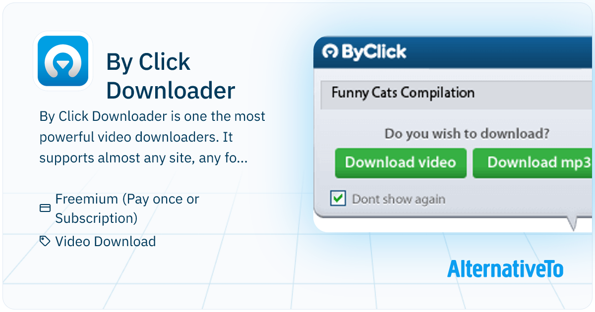 By Click Downloader: Video downloader for Windows that supports several ...