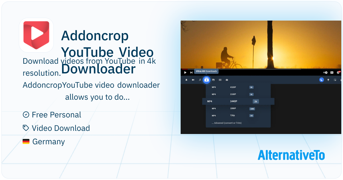 Addoncrop YouTube Video Downloader: Download videos in up to 8K ...