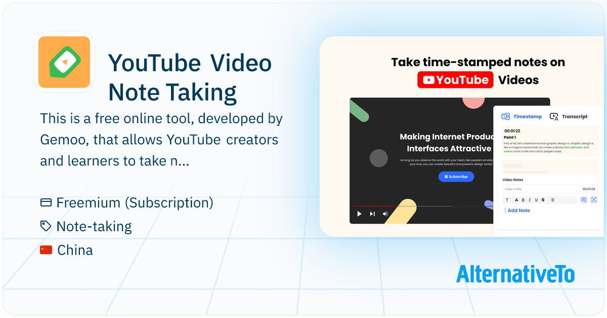 YouTube Video Note Taking: Free tool to take time-stamped notes on ...