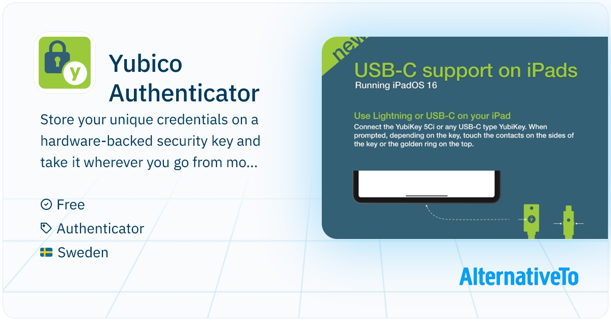 Yubico Authenticator: Store your unique credentials on a | AlternativeTo