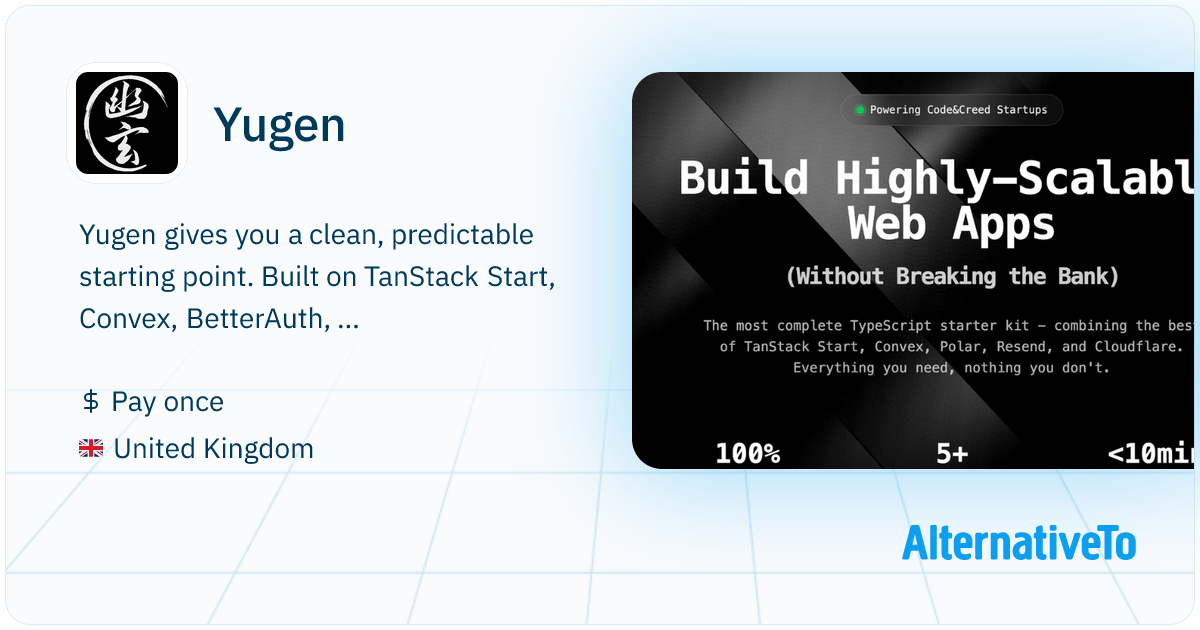 Yugen: The only SaaS Boilerplate that lets you sleep well at night ...