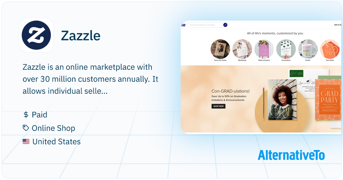 Zazzle: Online marketplace for custom products | AlternativeTo