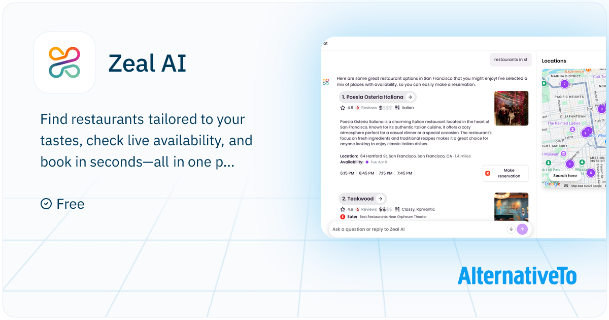 Zeal AI: Discover & book restaurants tailored to your preferences with ...
