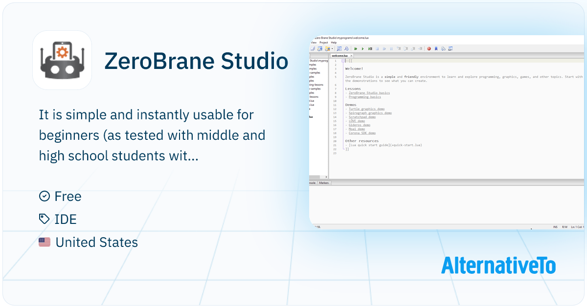 ZeroBrane Studio: Lightweight Lua IDE with code completion, syntax ...