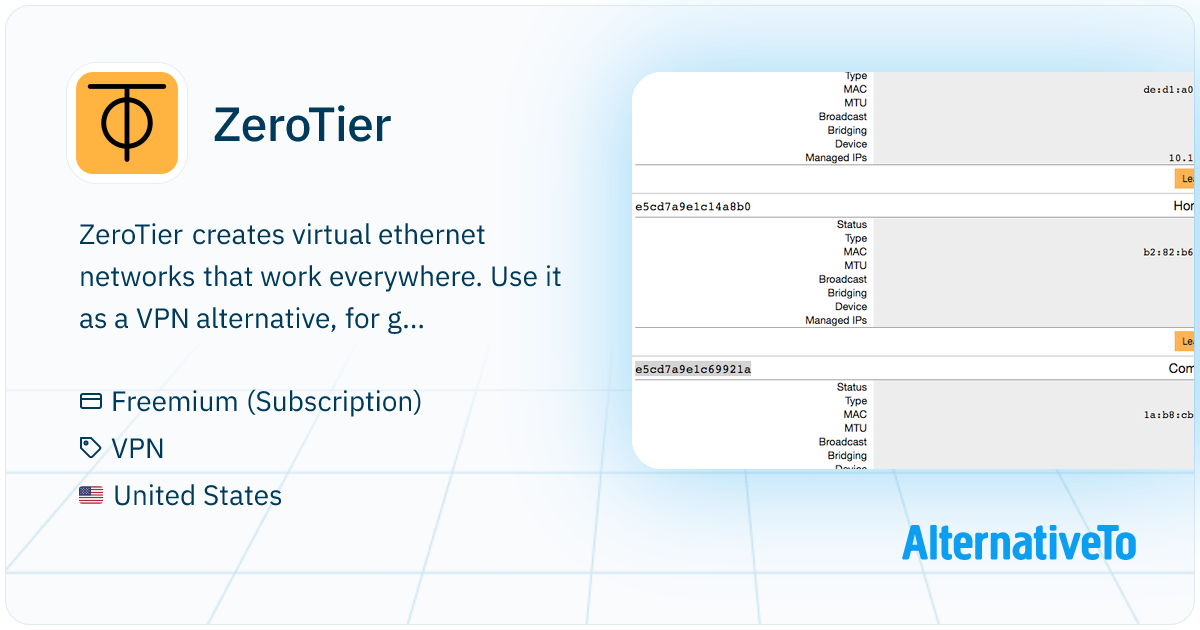 ZeroTier: P2P encrypted virtual Ethernet network for remote access ...