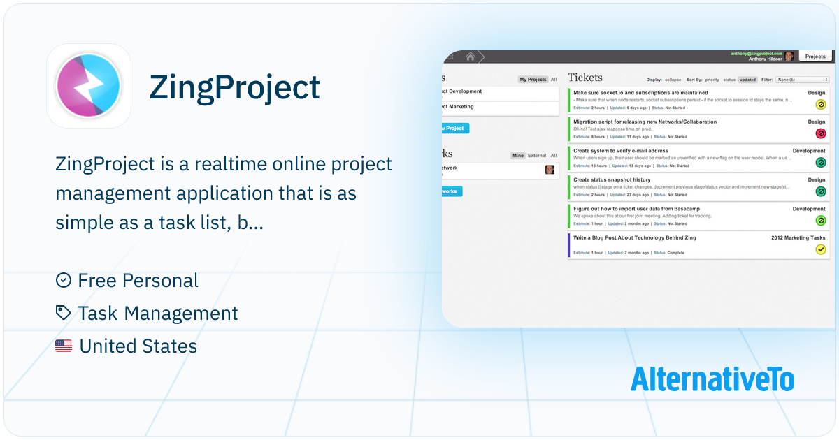 ZingProject: Realtime online project | AlternativeTo