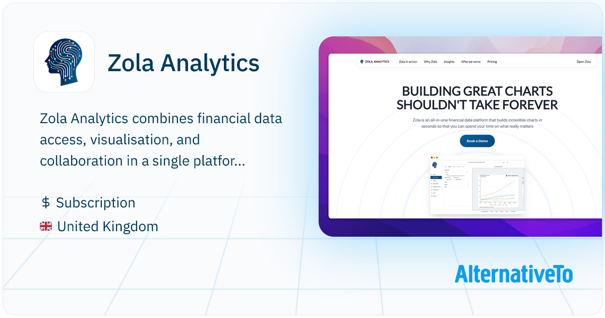 Zola Analytics: Zola is an AI-powered financial data platform that ...