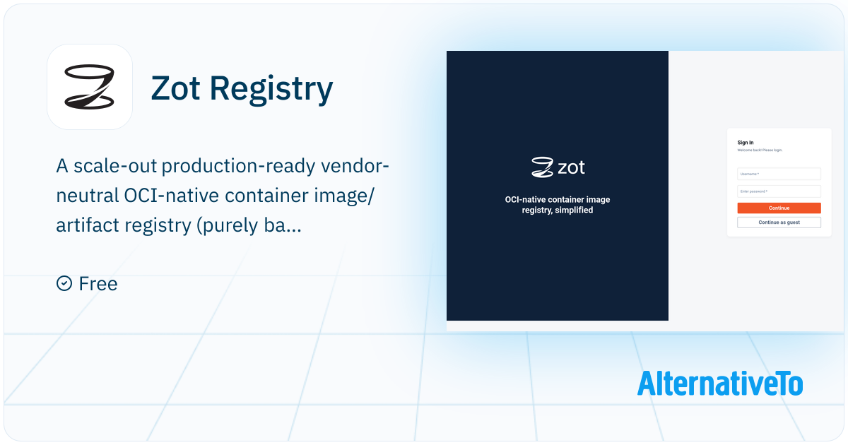 Zot Registry: OCI-native container image registry, simplified ...