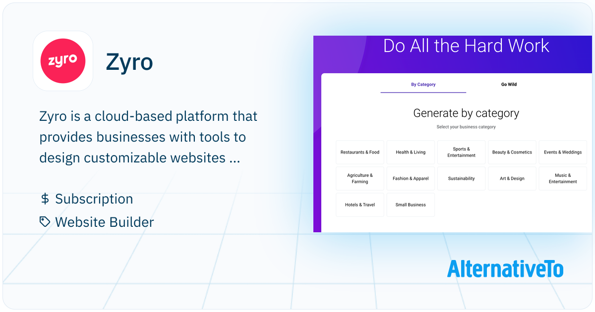 Zyro: Website builder that's extremely simple to use. | AlternativeTo