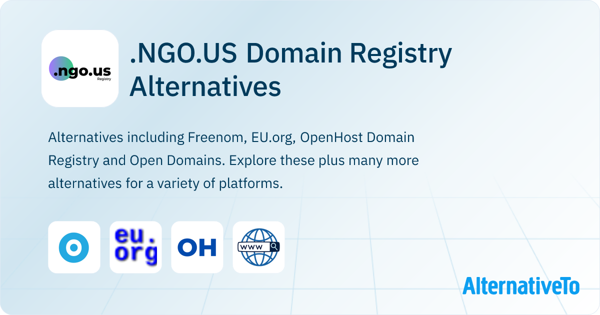 .NGO.US Domain Registry Alternatives - Explore Similar Sites & Apps ...