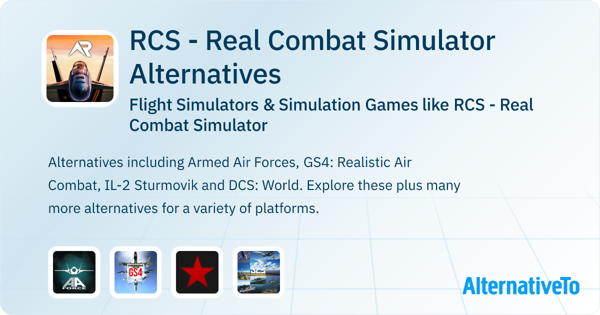 RCS - Real Combat Simulator Alternatives: Top 4 Flight Simulators ...