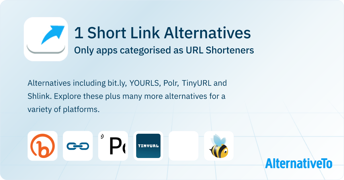 1 Short Link Alternatives: Top 12 URL Shorteners | AlternativeTo