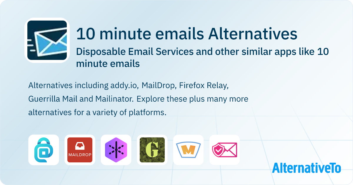 10 minute emails Alternatives: Top 12 Disposable Email Services ...