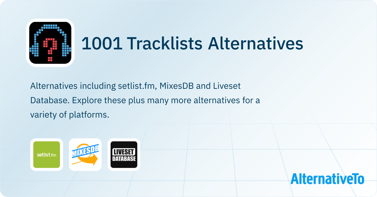 1001 Tracklists Alternatives - Explore Similar Sites & Apps | AlternativeTo