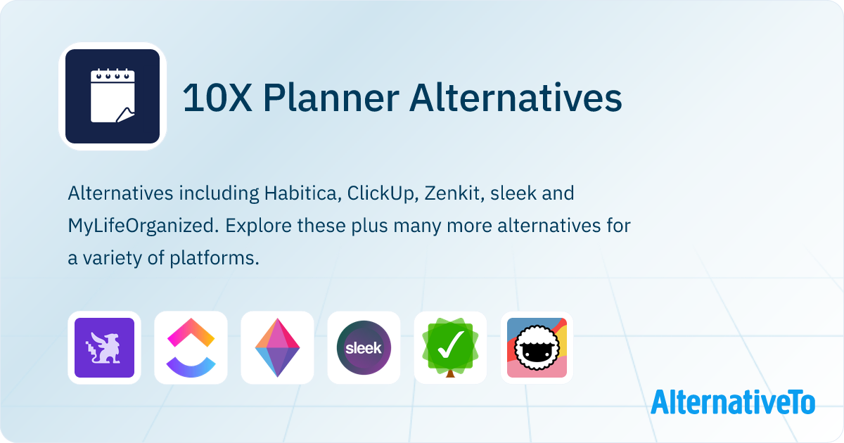 10X Planner Alternatives - Explore Similar Sites & Apps | AlternativeTo
