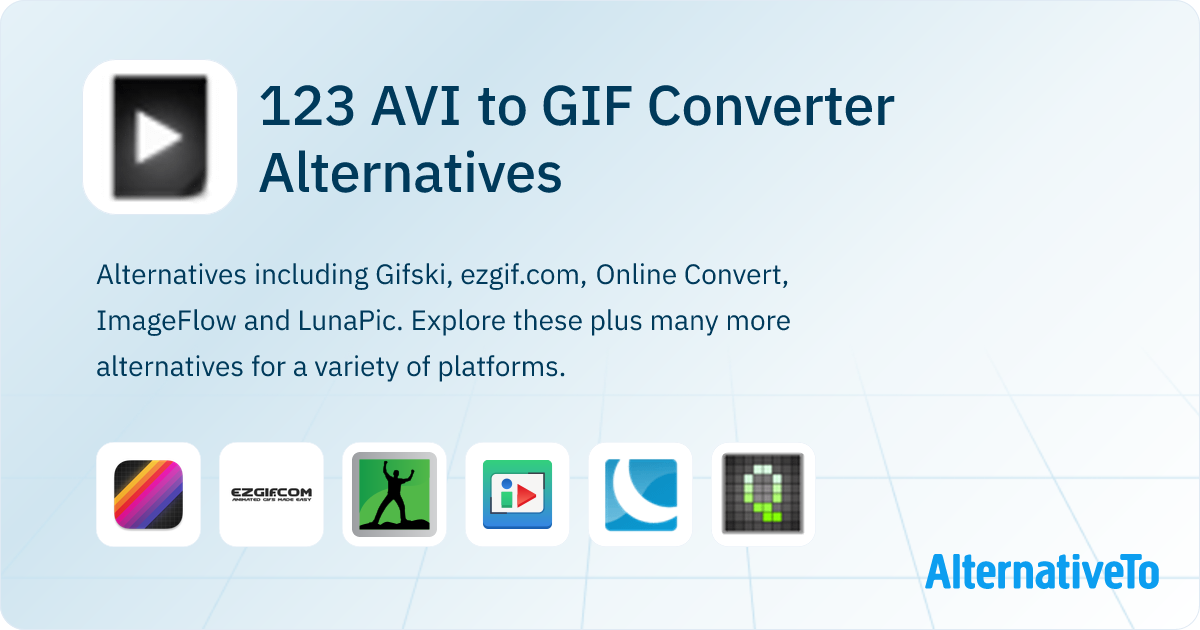 123 AVI to GIF Converter Alternatives - Explore Similar Software ...