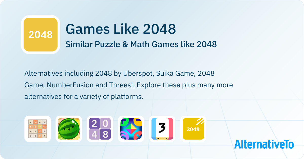 Games Like 2048: Similar Puzzle & Math Games | AlternativeTo