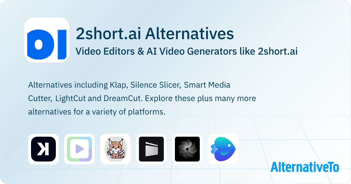 2short.ai Alternatives: Top 12 Video Editors | AlternativeTo
