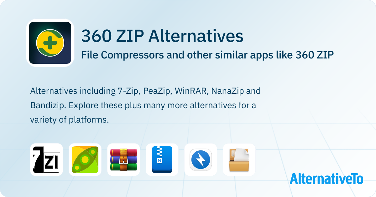 360 ZIP Alternatives: Top 12 File Compressors & Similar Apps ...