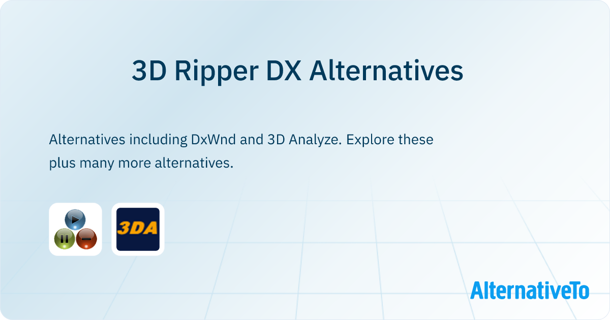 3D Ripper DX Alternatives - Explore Similar Software | AlternativeTo