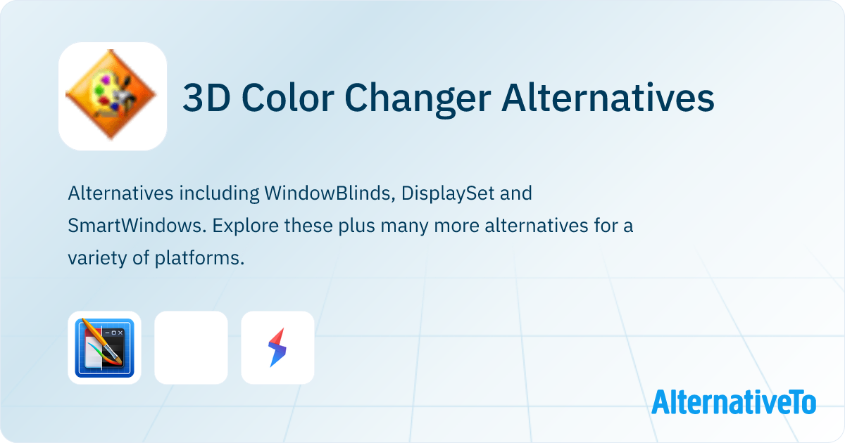 3D Color Changer Alternatives - Explore Similar Software | AlternativeTo