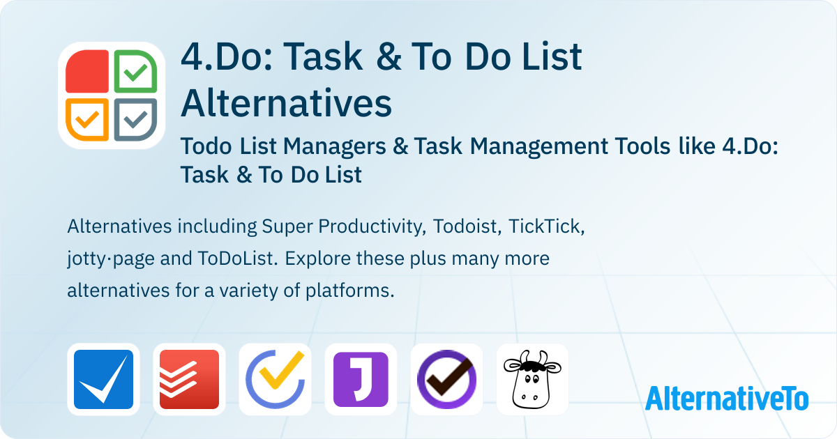 4.Do: Task & To Do List Alternatives: Top 18 Todo List Managers ...