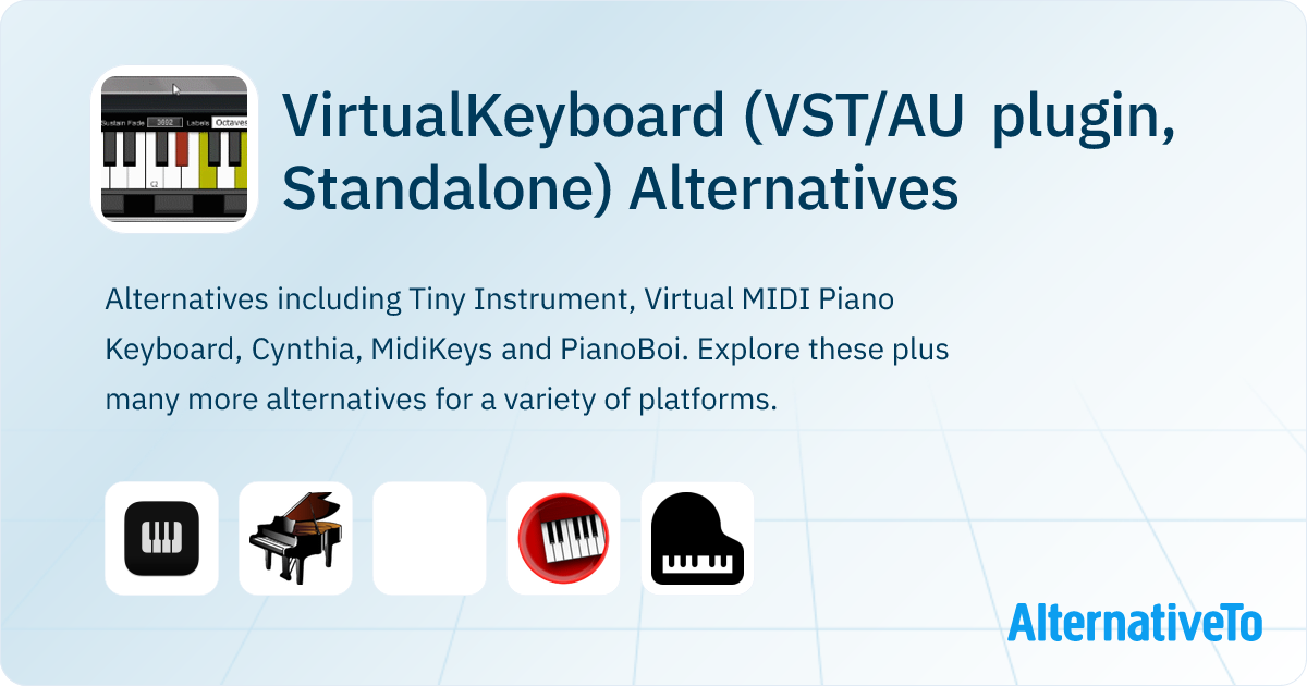 VirtualKeyboard (VST/AU plugin, Standalone) Alternatives - Explore ...