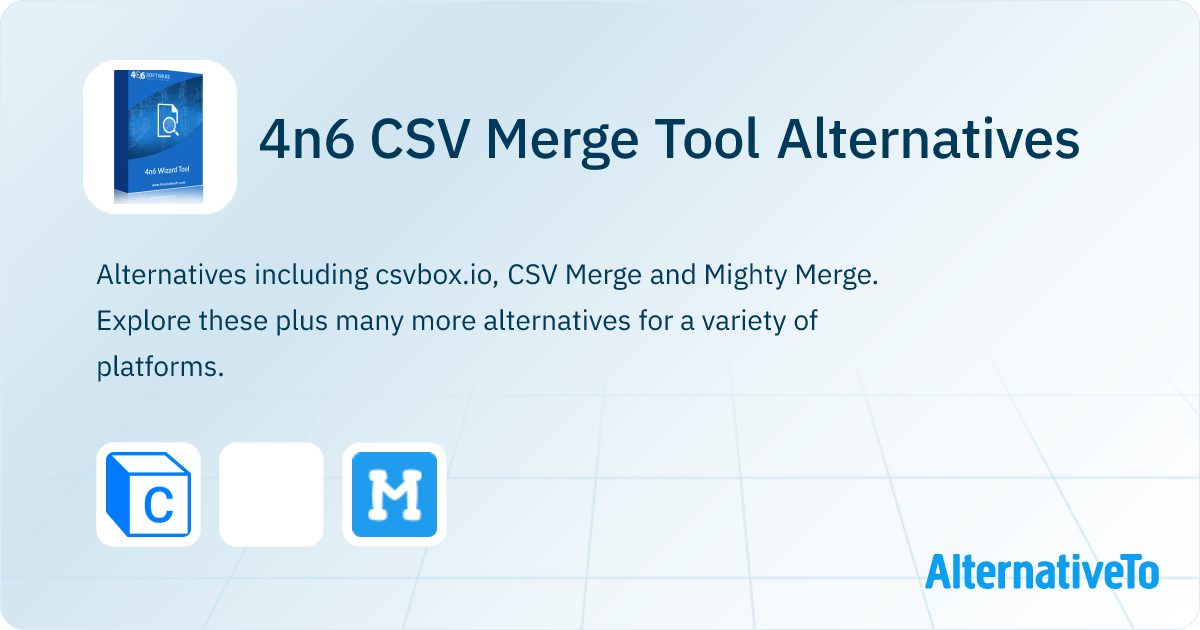 4n6 CSV Merge Tool Alternatives - Explore Similar Software | AlternativeTo