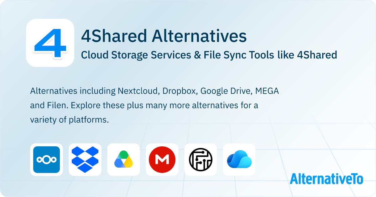 4Shared Alternatives: Top 12 Cloud Storage Services | AlternativeTo