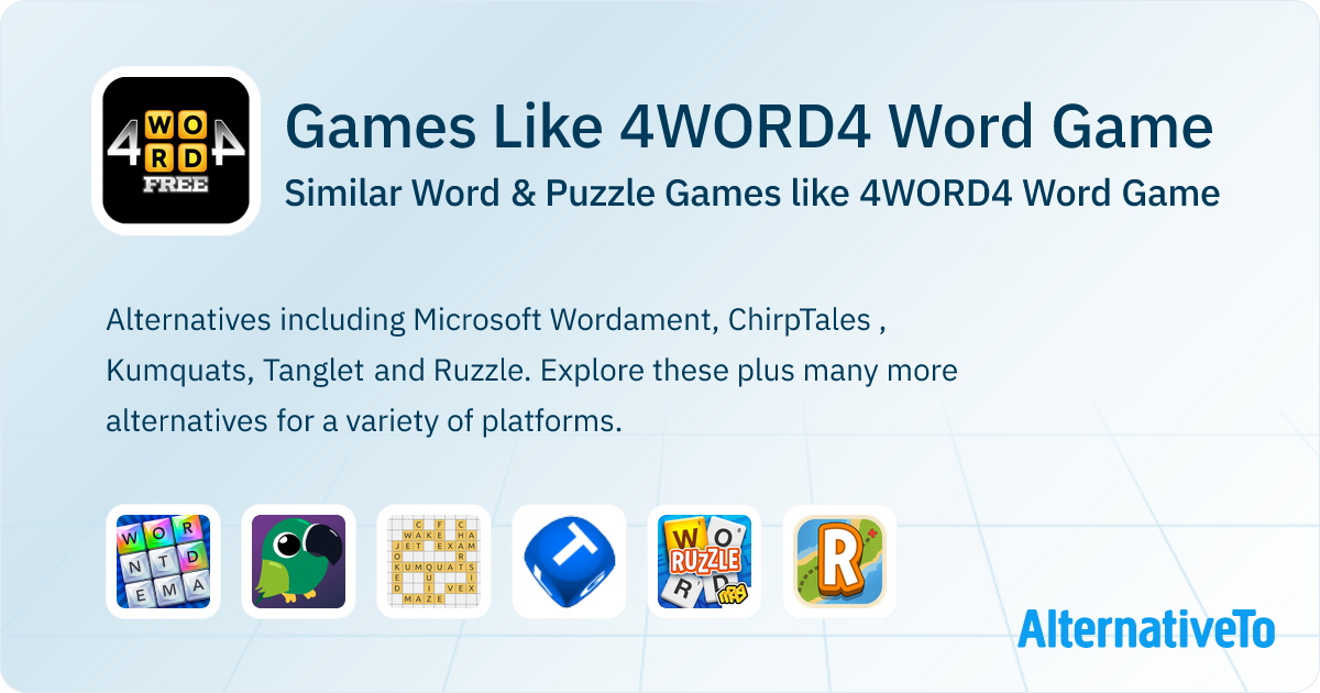 Games Like 4WORD4 Word Game: Similar Word & Puzzle Games | AlternativeTo