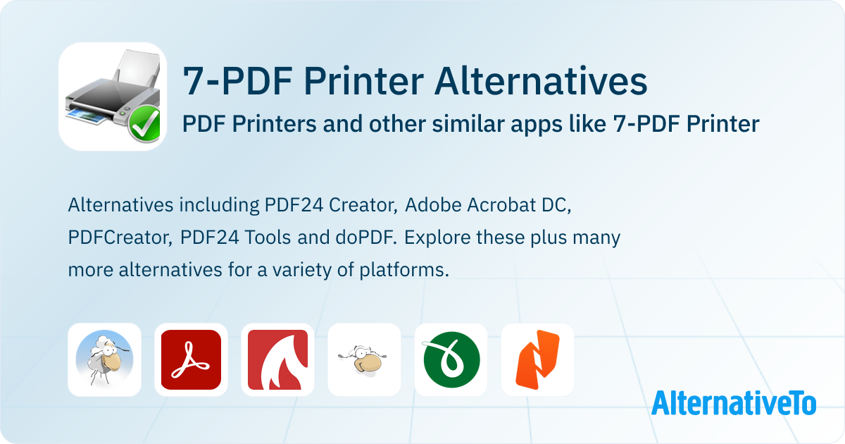 7-PDF Printer Alternatives: Top 12 PDF Printers & Similar Apps ...