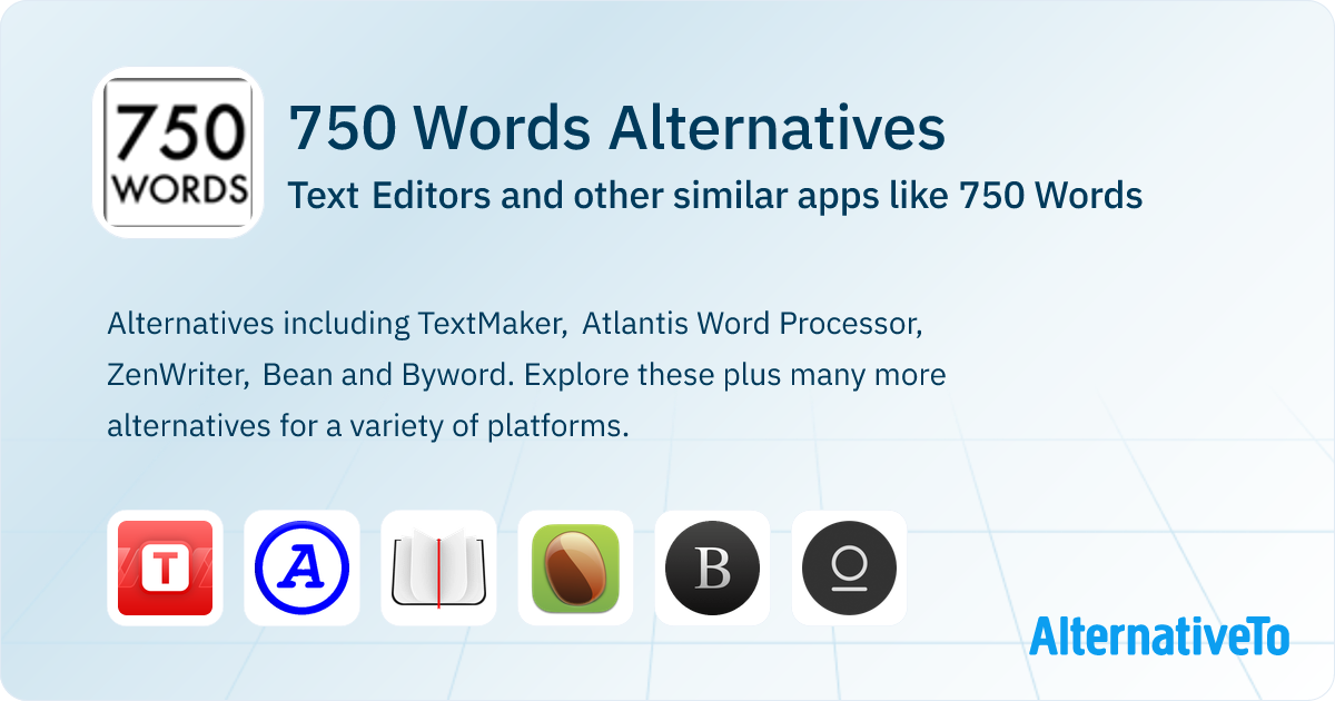 750 Words Alternatives: Top 24 Text Editors & Similar Websites ...