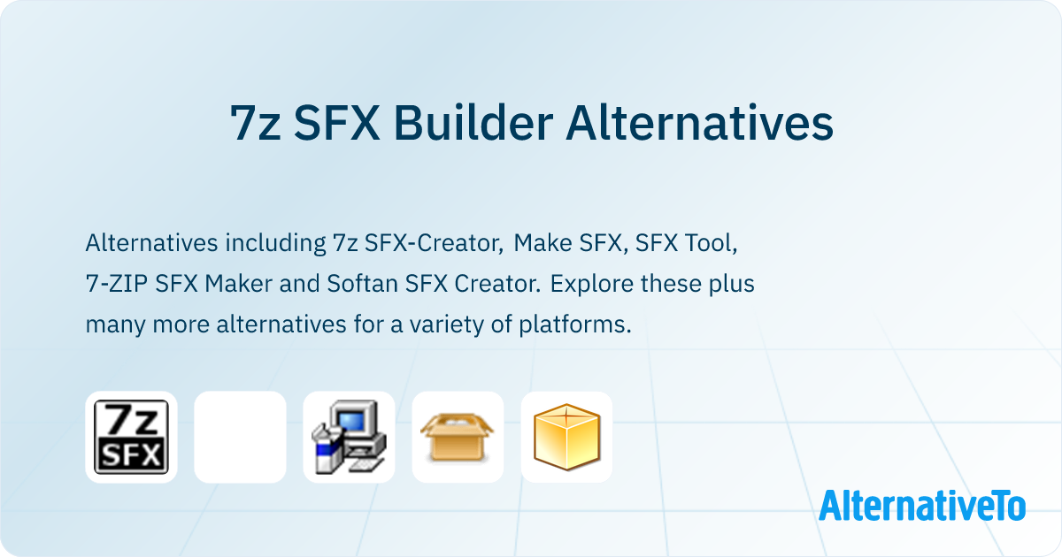 7z SFX Builder Alternatives - Explore Similar Software | AlternativeTo
