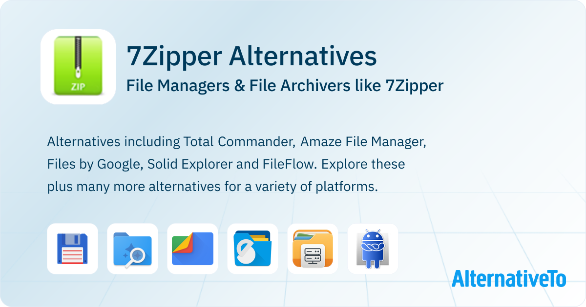 7Zipper Alternatives: Top 12 File Managers & File Archivers | AlternativeTo