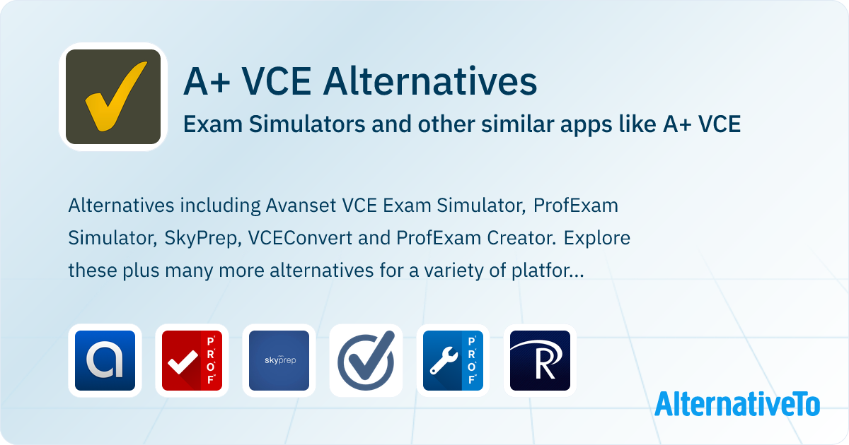 A+ VCE Alternatives: Top 6 Exam Simulators & Similar Apps | AlternativeTo